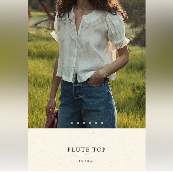 Doen | Tops | Found Iso Doen Flute Top In Sea Salt Not For Sale | Poshmark